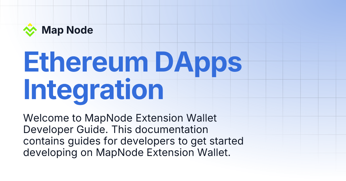 Ethereum DApps Integration | Map Node